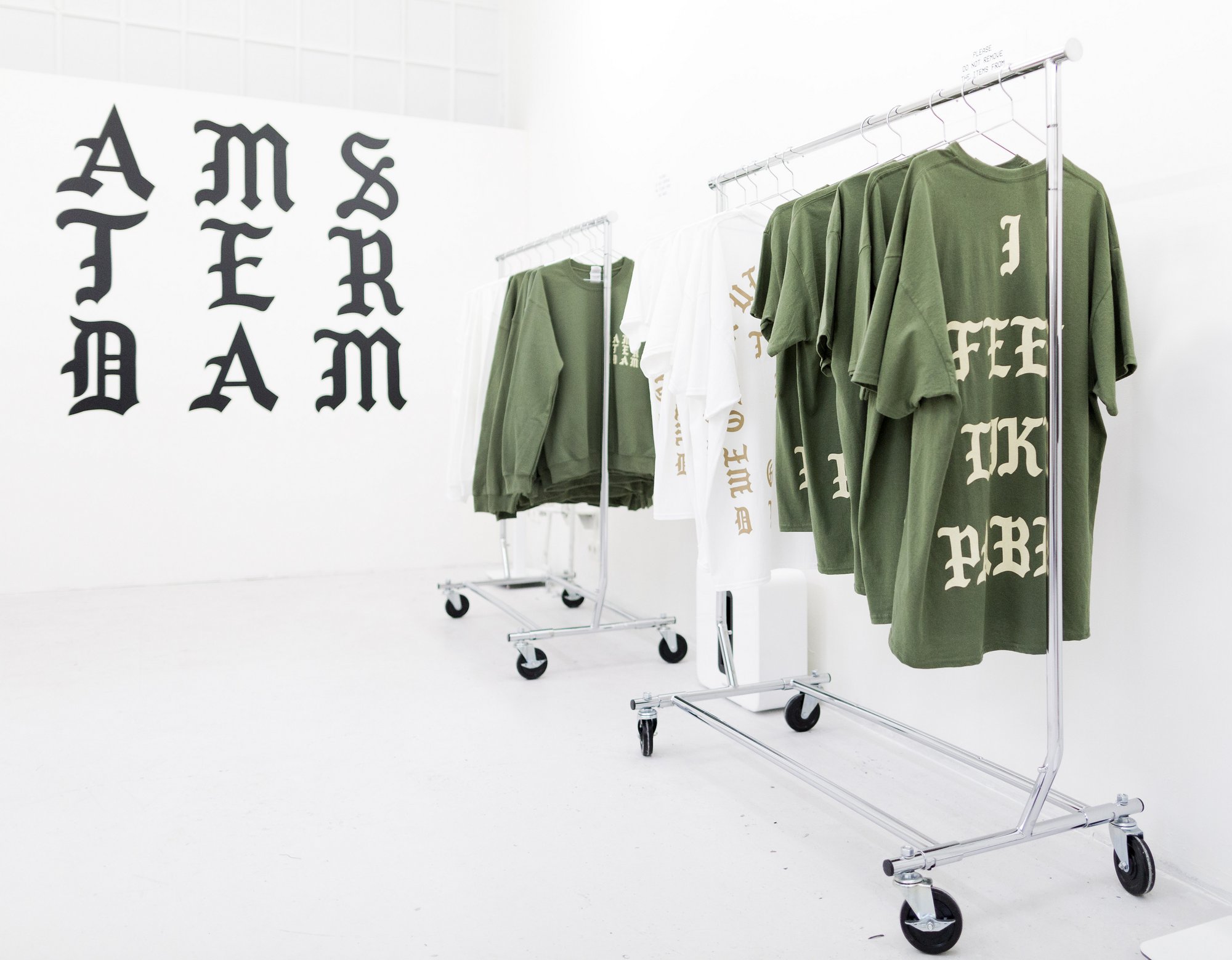 Life of Pablo pop-up store amsterdam - Storefront